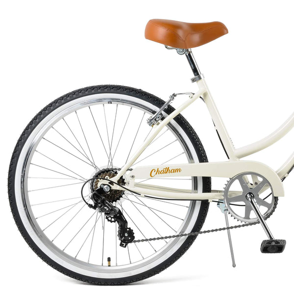 CHATHAM CRUISER 7SPEED Step-Thru - Eggshell – Ham Cycles